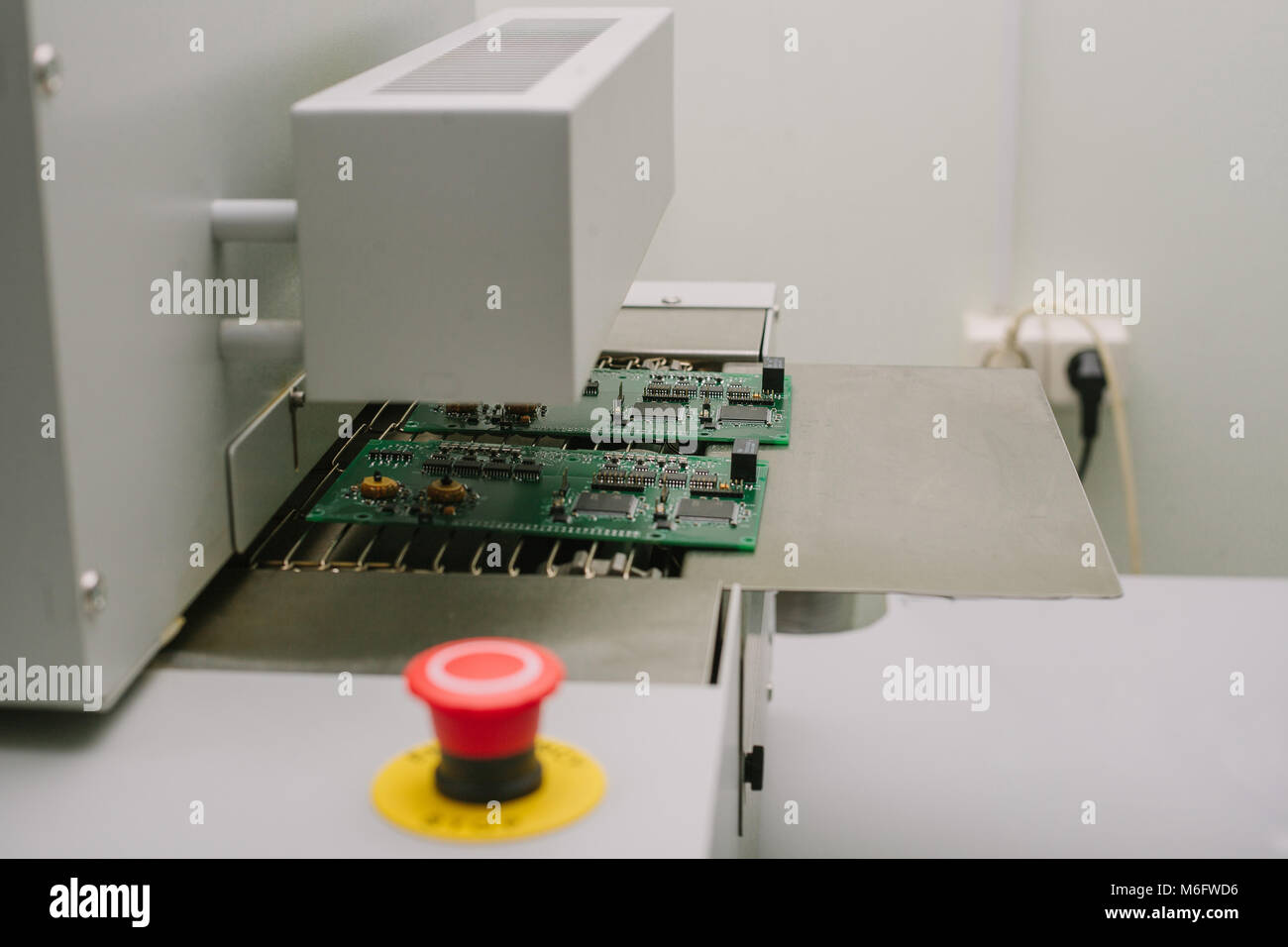 Automation of machine assembly of computer circuit board in the factory ...