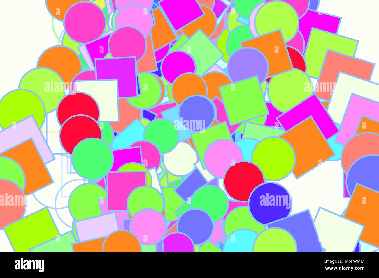 Abstract geometric ellipse & square box pattern, colorful & artistic ...