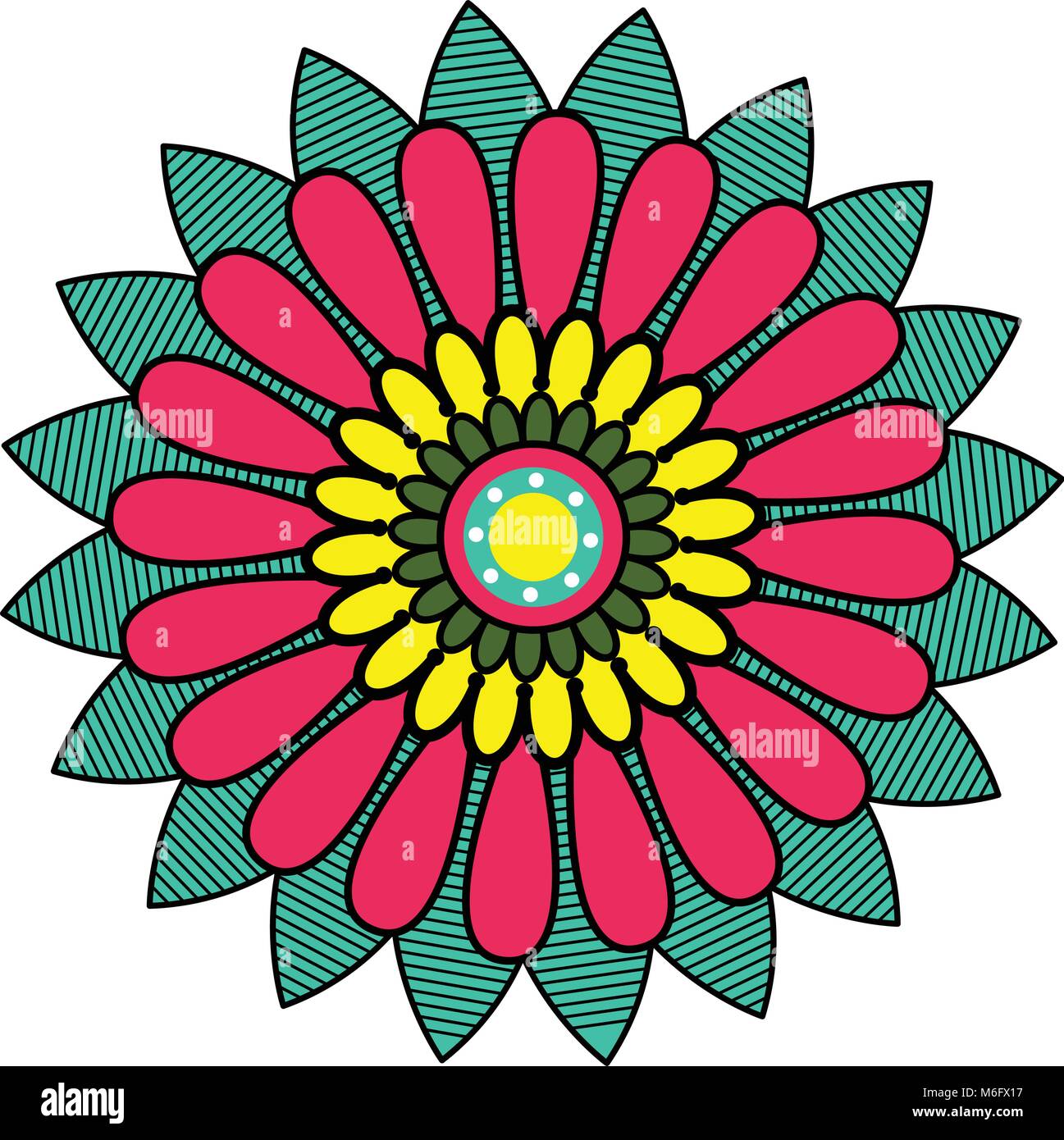 Decorative colored mandala Stock Vector Image & Art - Alamy