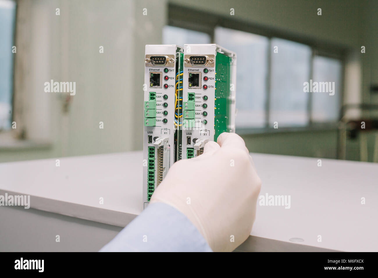 Pcb inspection microscope hi-res stock photography and images - Alamy