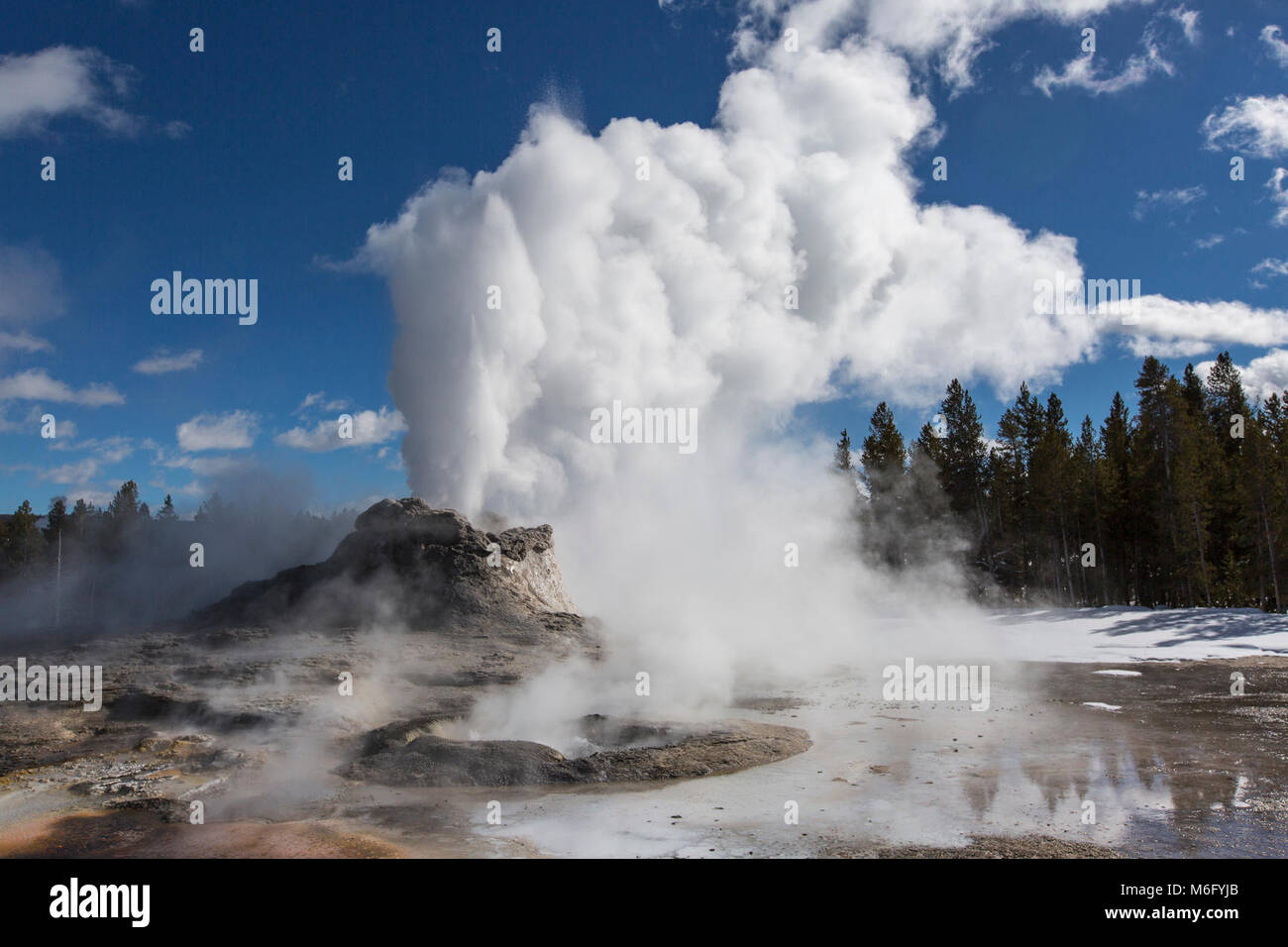 Castle Geyser Stock Photo - Alamy