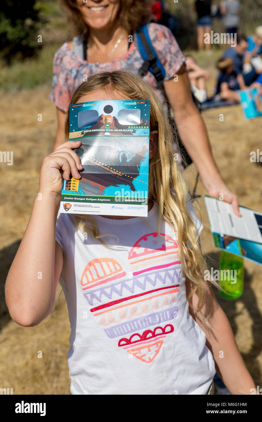 Eclipse Party at Rancho Sierra Vista Stock Photo - Alamy