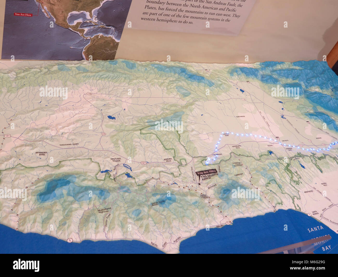 Exhibits. Interactive maps Stock Photo - Alamy