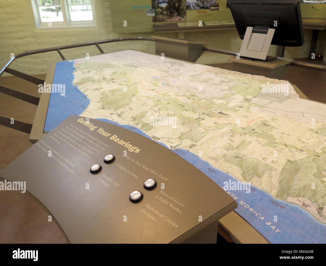 Exhibits. Interactive maps Stock Photo - Alamy