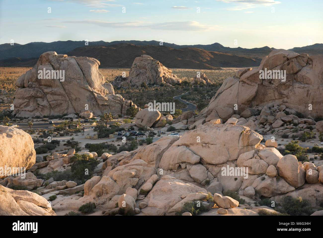 Hidden Valley Campground and Intersection Rock Stock Photo - Alamy