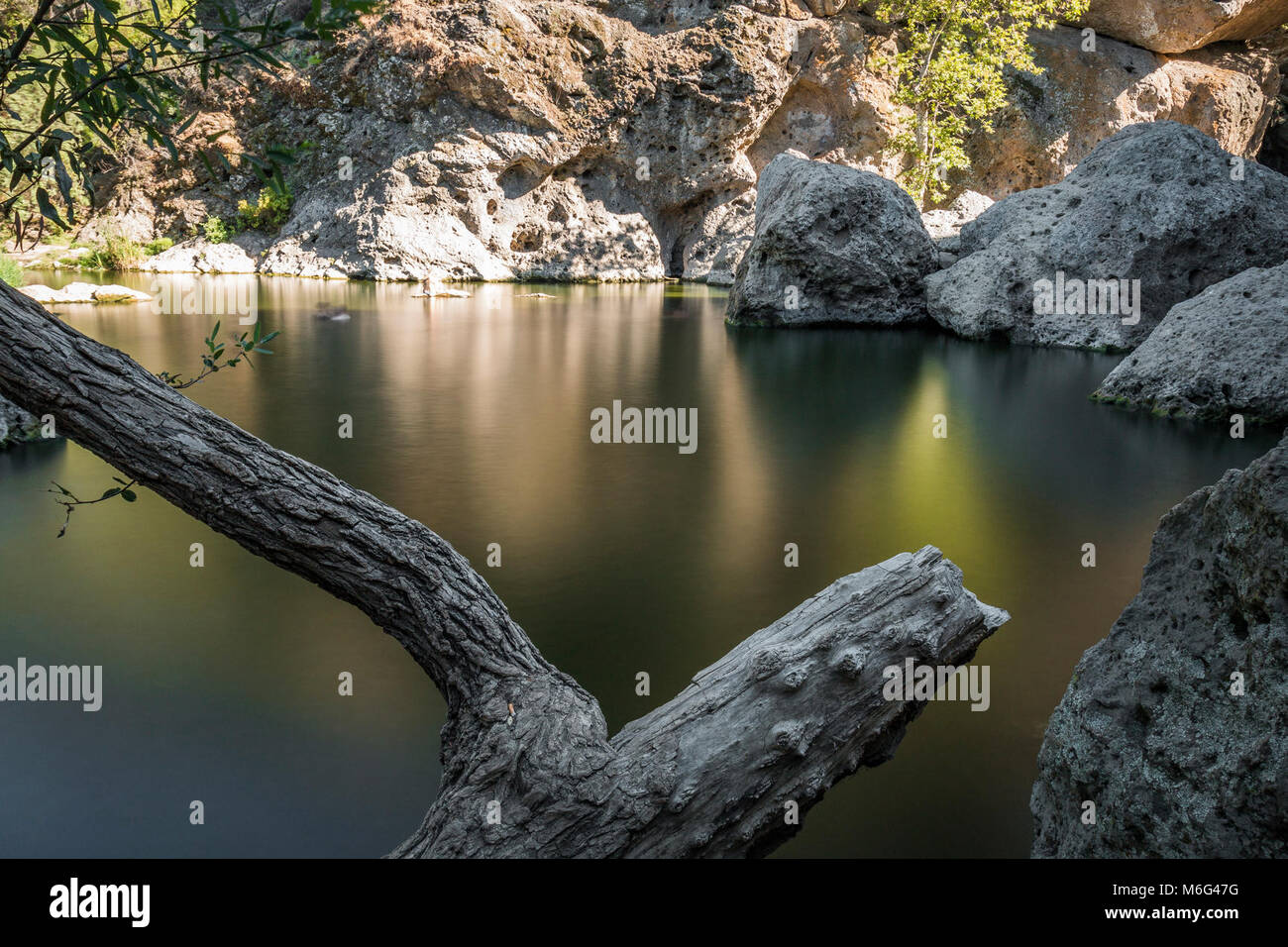 Malibu Creek Rock Pool Stock Photo - Alamy