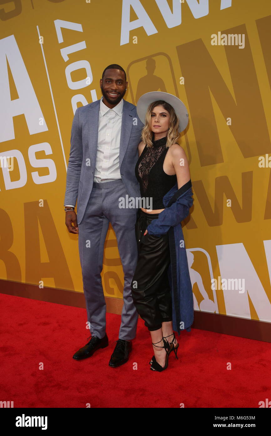 Rasual Butler and Leah LaBelle NBA AWARDS at the 2017 NBA AWARDS Held ...