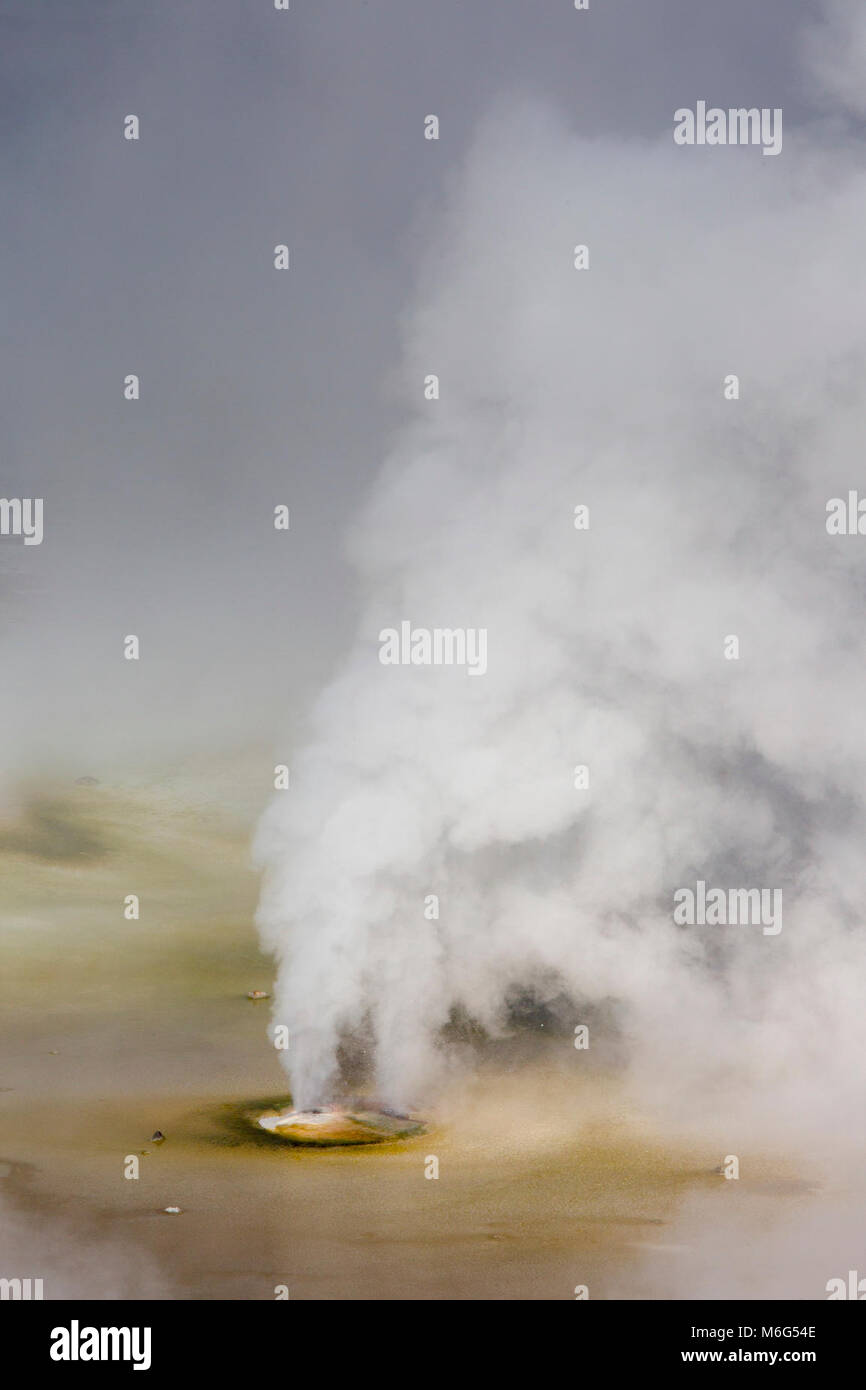 Porcelain Basin - Fumerole Stock Photo - Alamy
