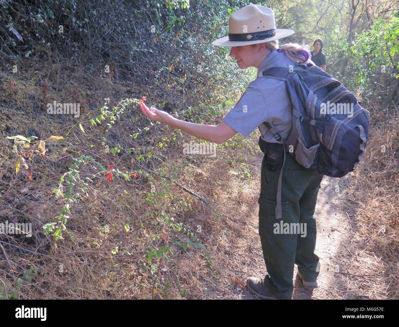Ranger Roving. Hiking in Newton Canyon Stock Photo - Alamy