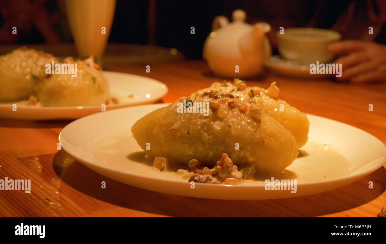 Typical lithuanian traditional food made from potatoes and meat ...