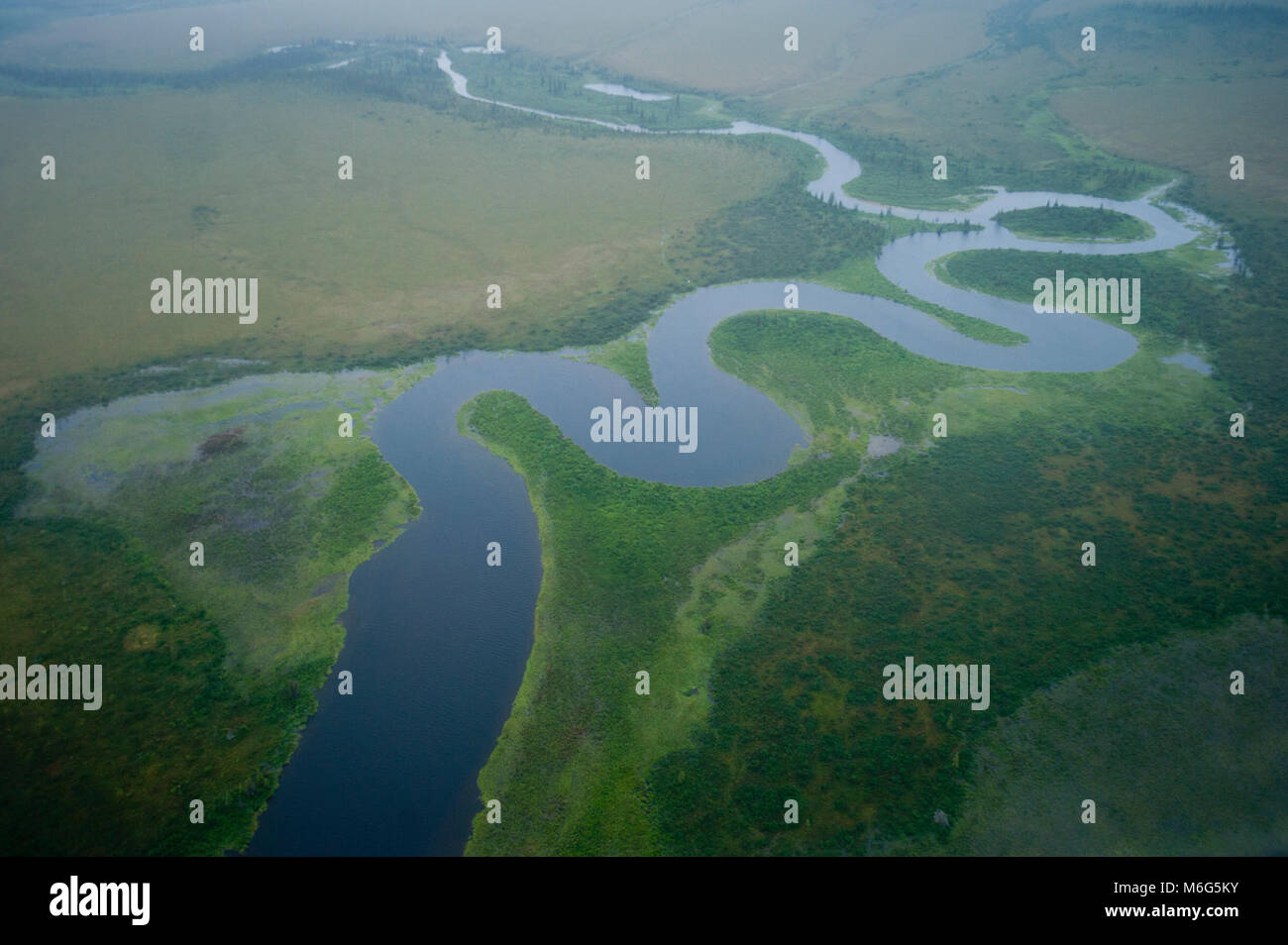 River meander, outside of Kobuk Valley National Park Stock Photo - Alamy