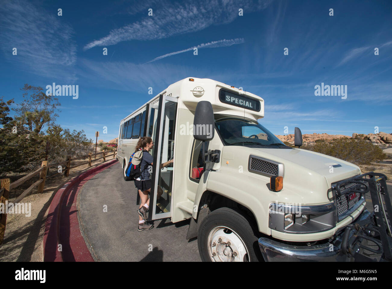 Roadrunner Shuttle at Jumbo Rocks Stock Photo - Alamy
