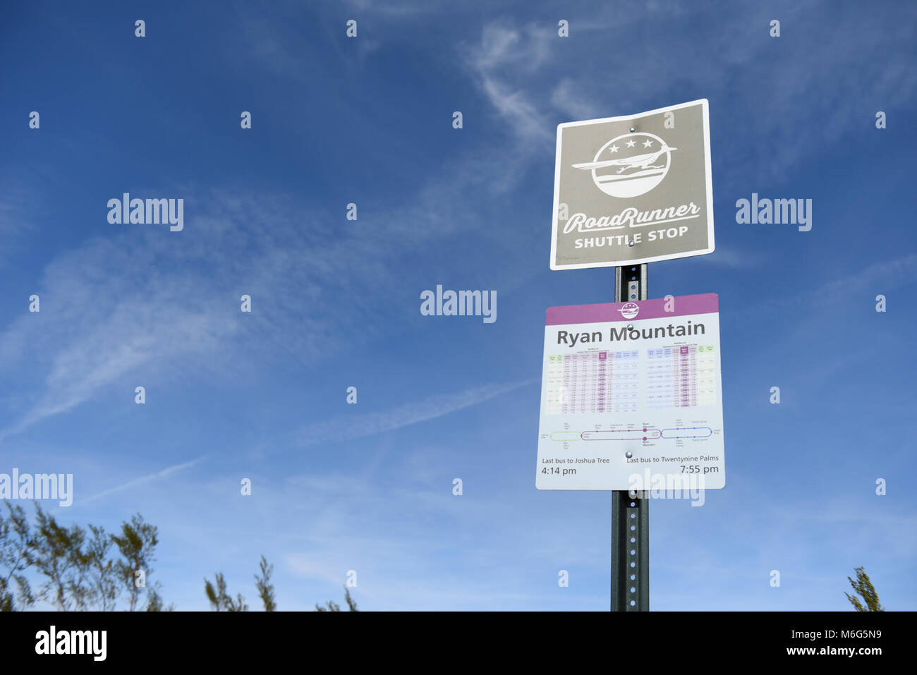 Roadrunner Shuttle Ryan Mountain Stock Photo - Alamy