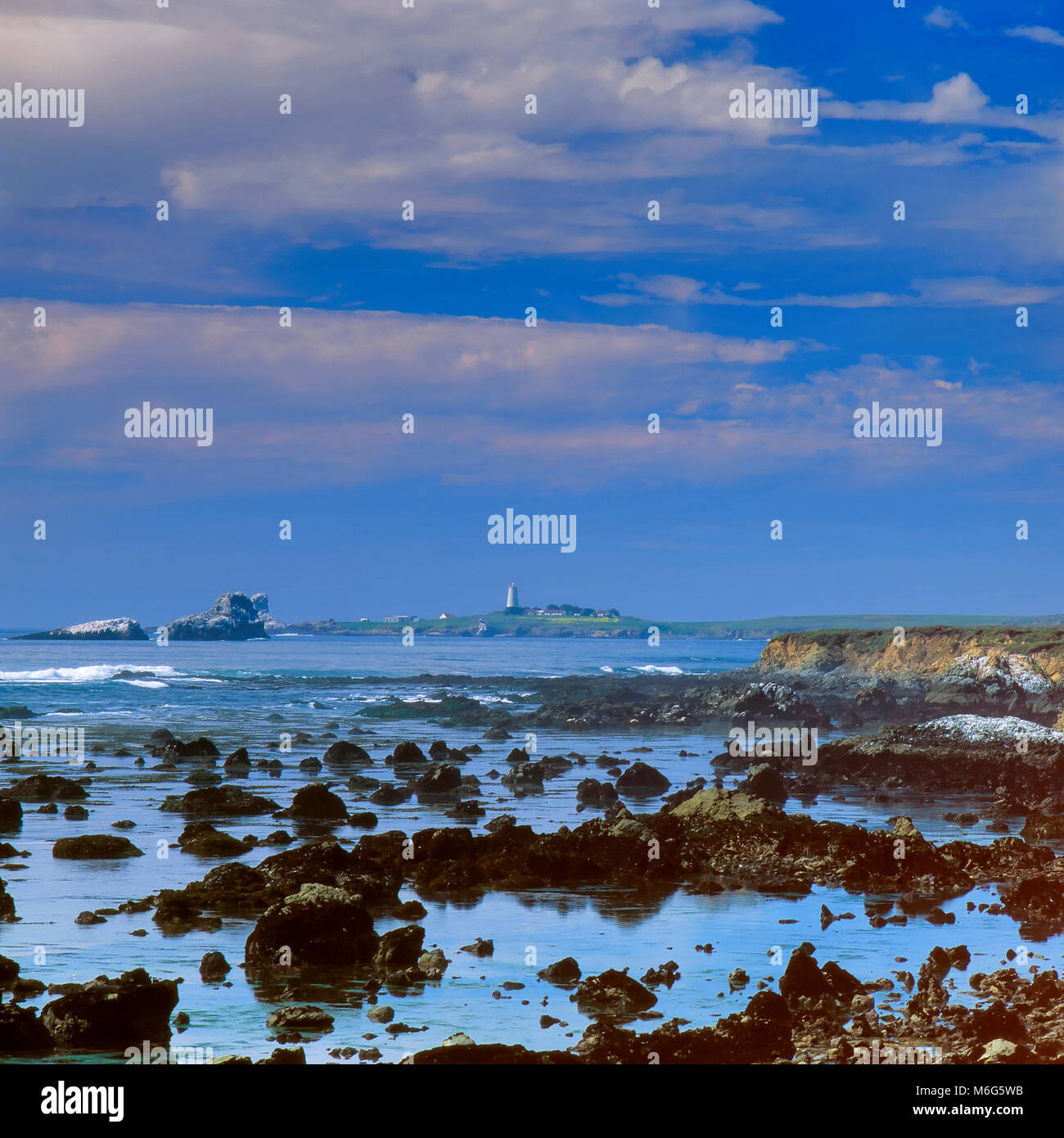 Lighthouse, Point Piedras Blancas, Big Sur, Monterey County, California ...