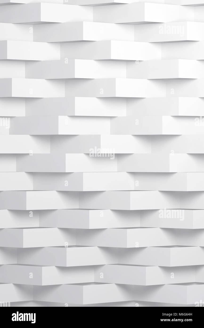 Abstract white vertical background pattern, corners of paper stripes ...