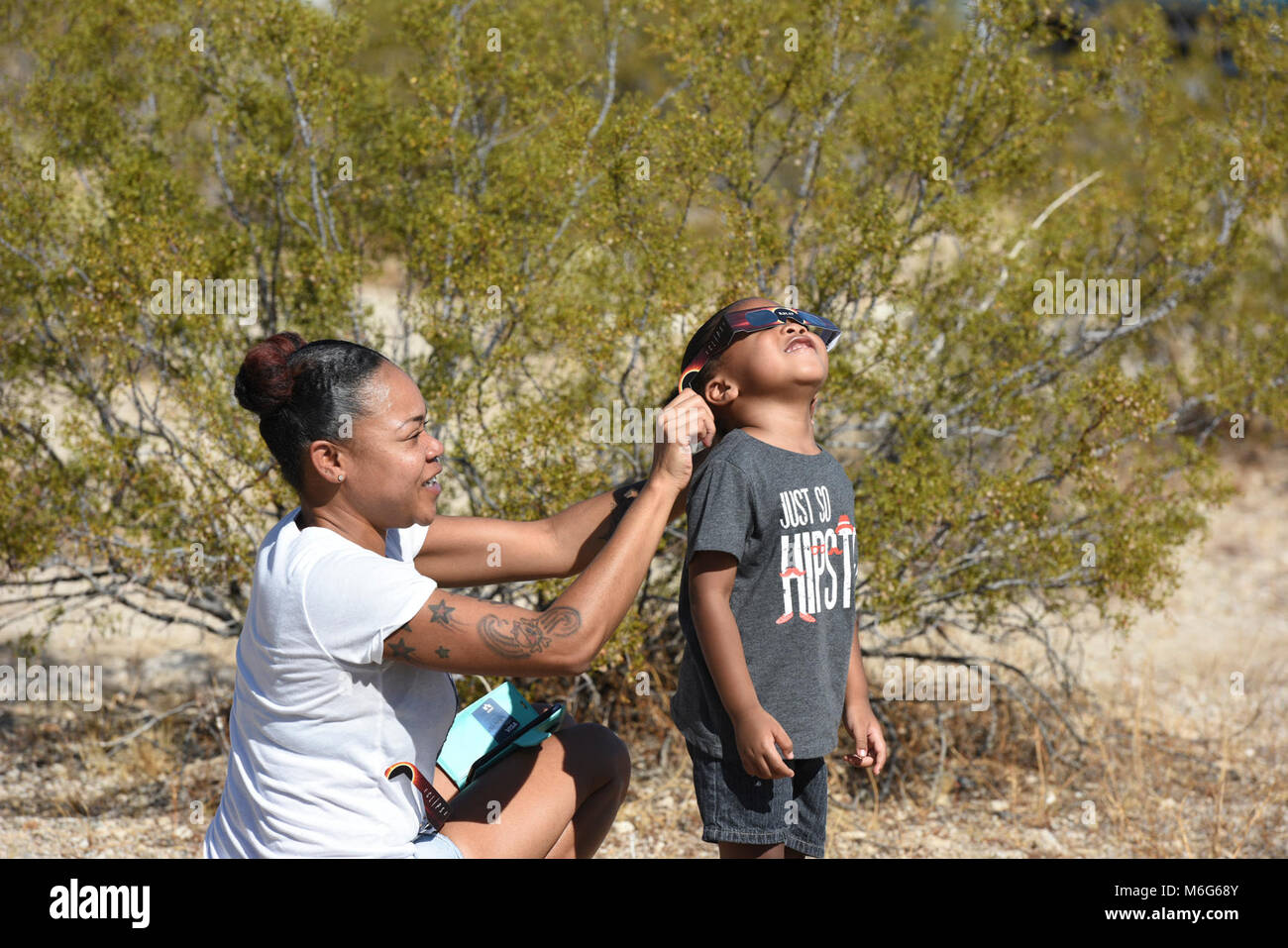 Solar Eclipse Viewing Event Stock Photo - Alamy
