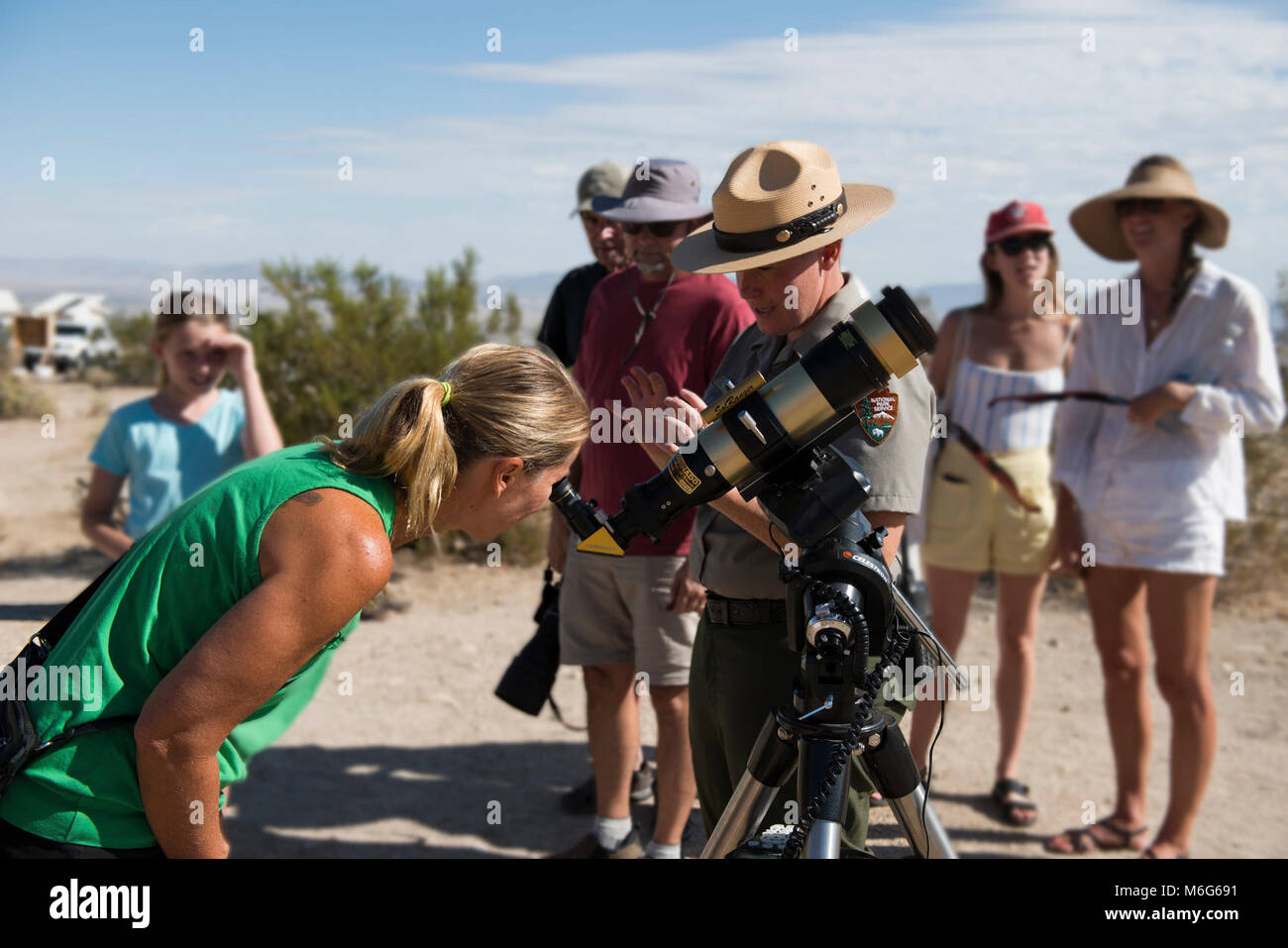Solar Eclipse Viewing Event Stock Photo - Alamy