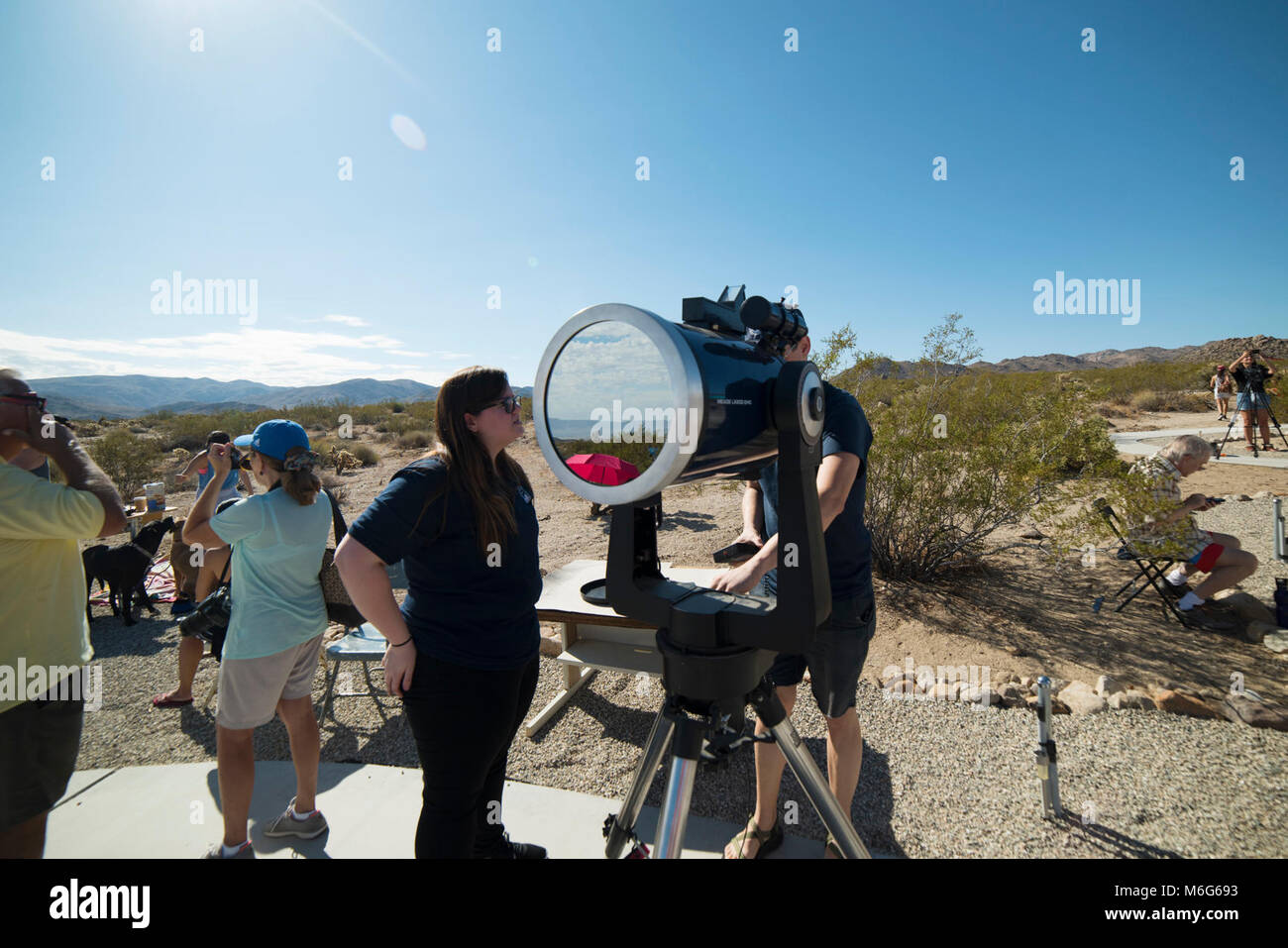 Solar Eclipse Viewing Event Stock Photo - Alamy