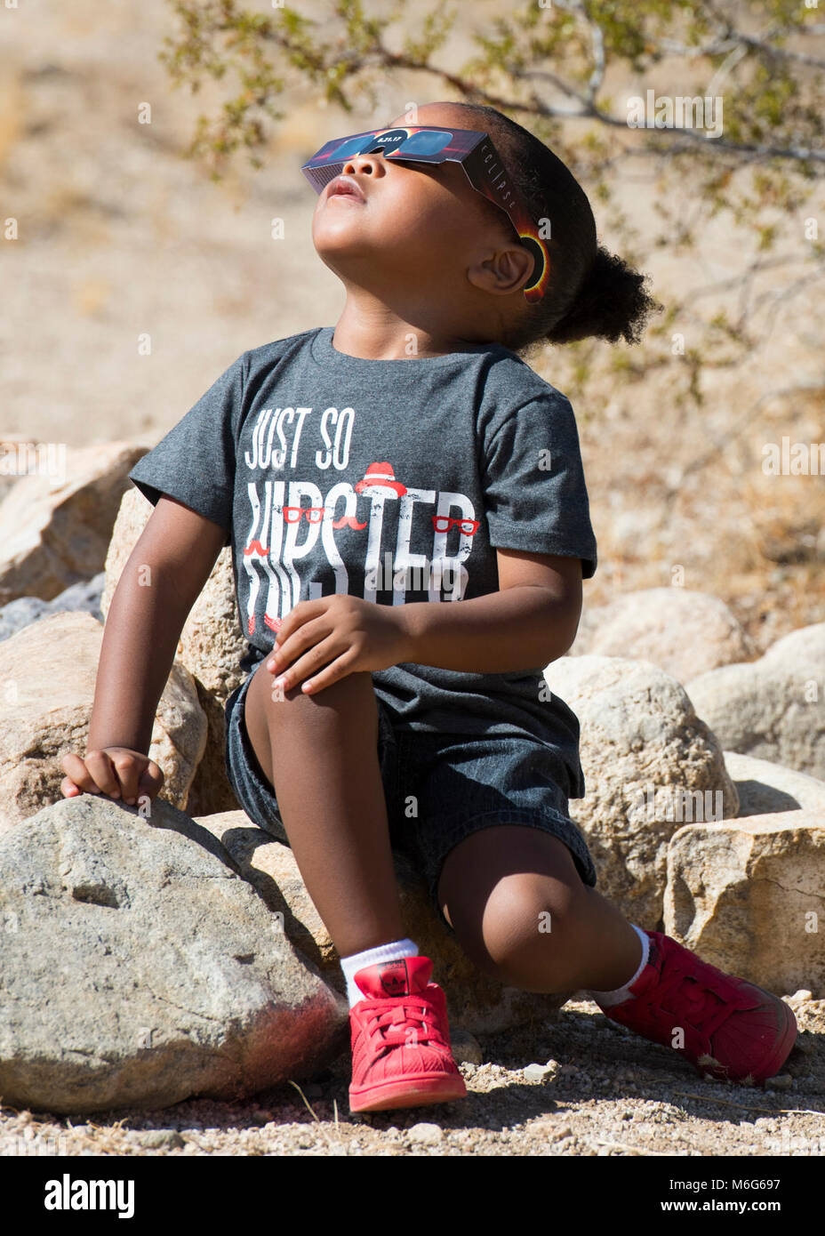 Solar Eclipse Viewing Event Stock Photo - Alamy
