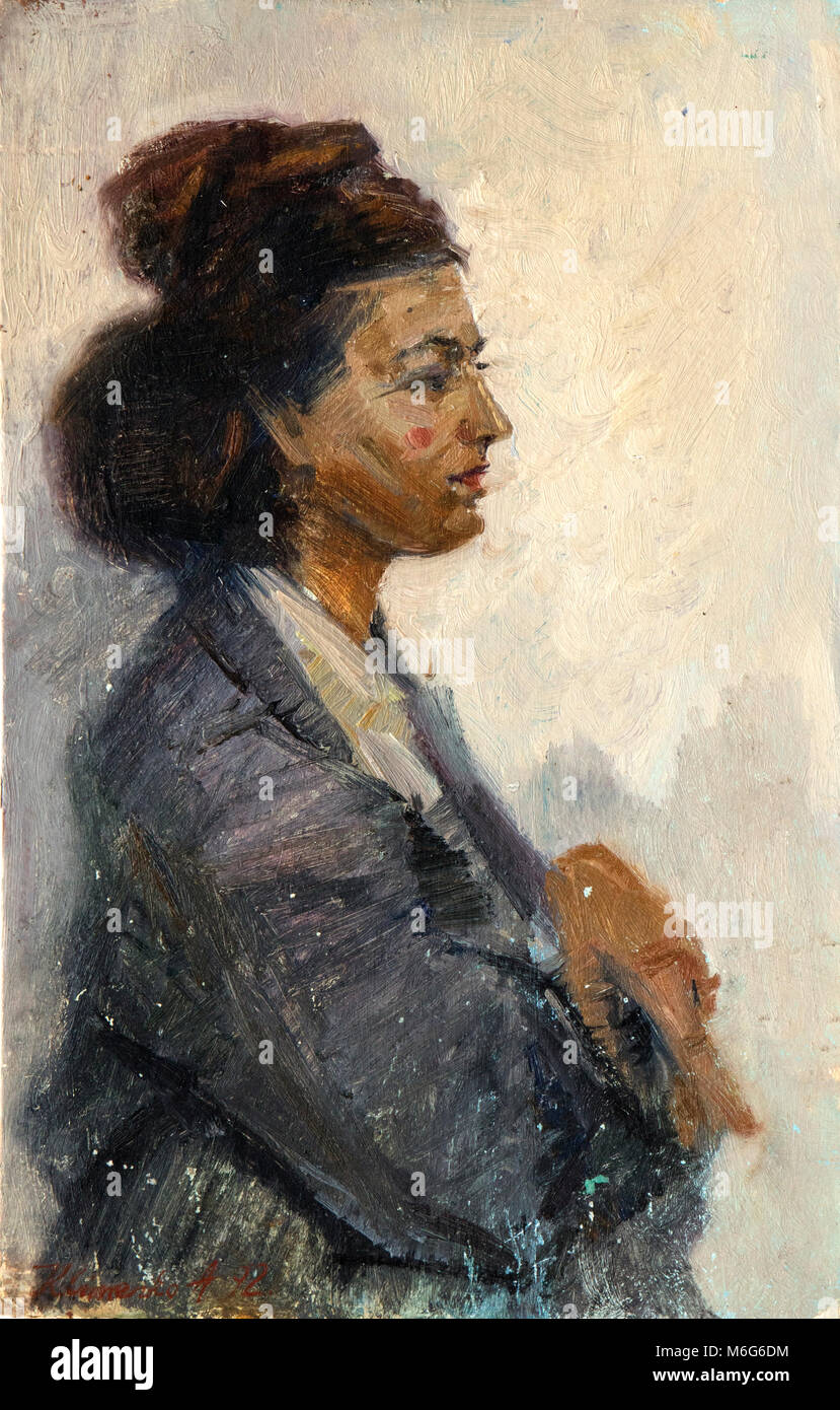 oil painting, portrait Stock Photo - Alamy