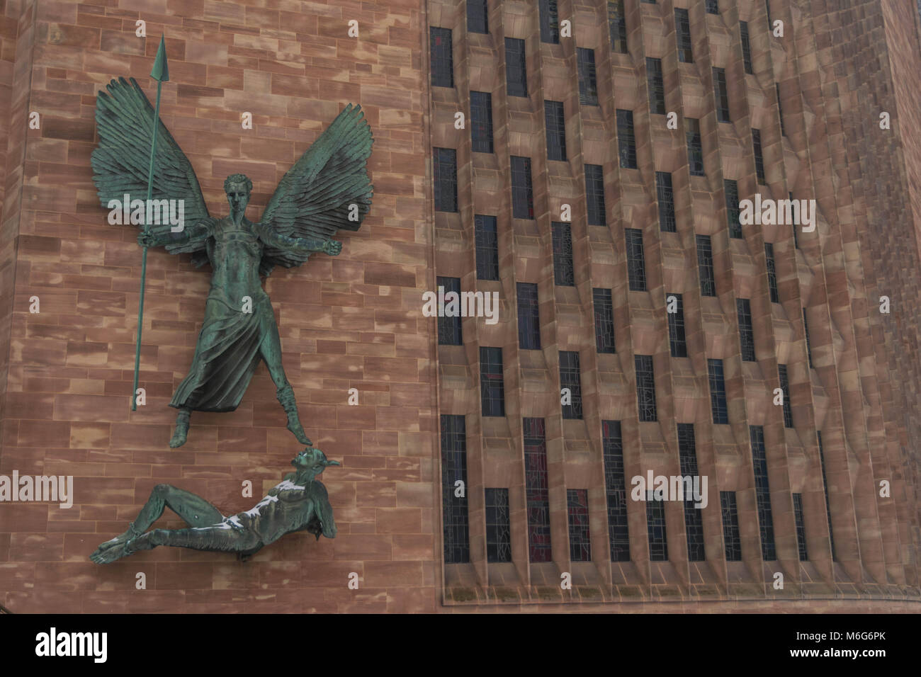 COVENTRY, ENGLAND, UK - 3rd March 2018: St Michael and the Devil ...