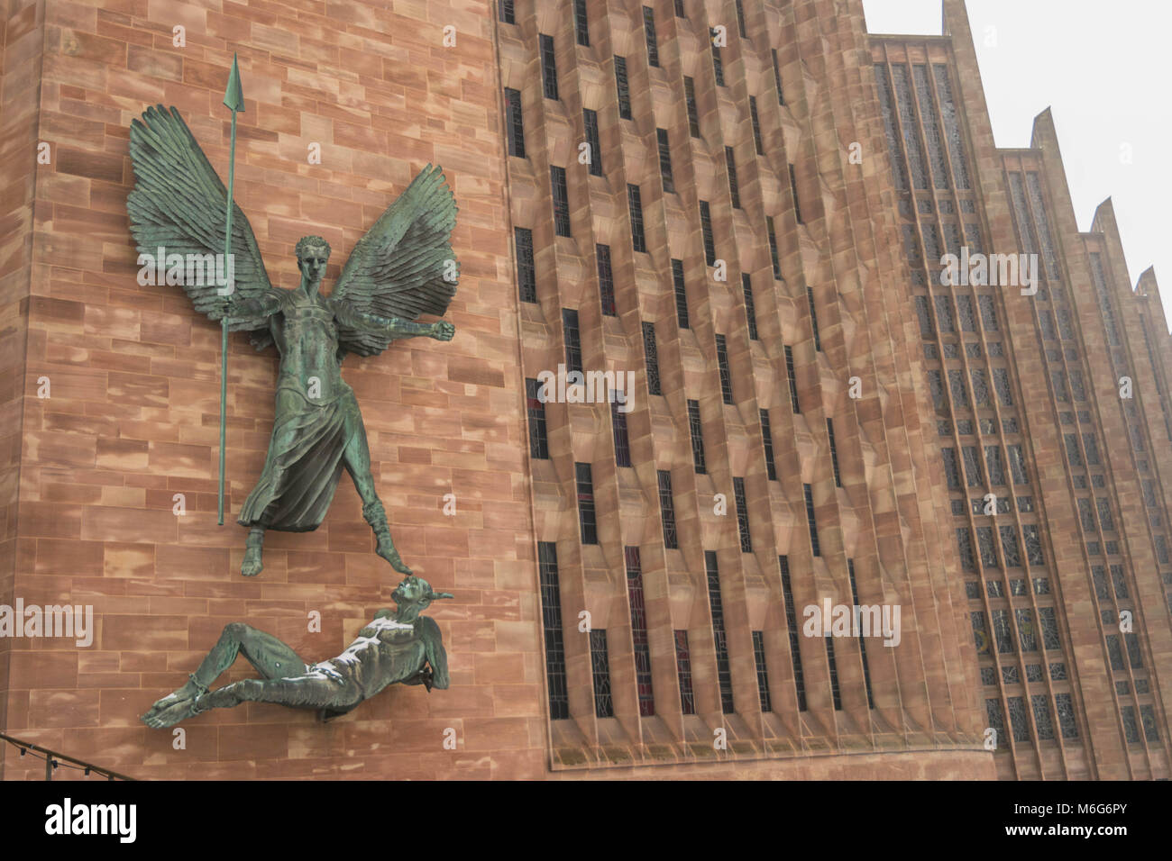 COVENTRY, ENGLAND, UK - 3rd March 2018: St Michael and the Devil ...