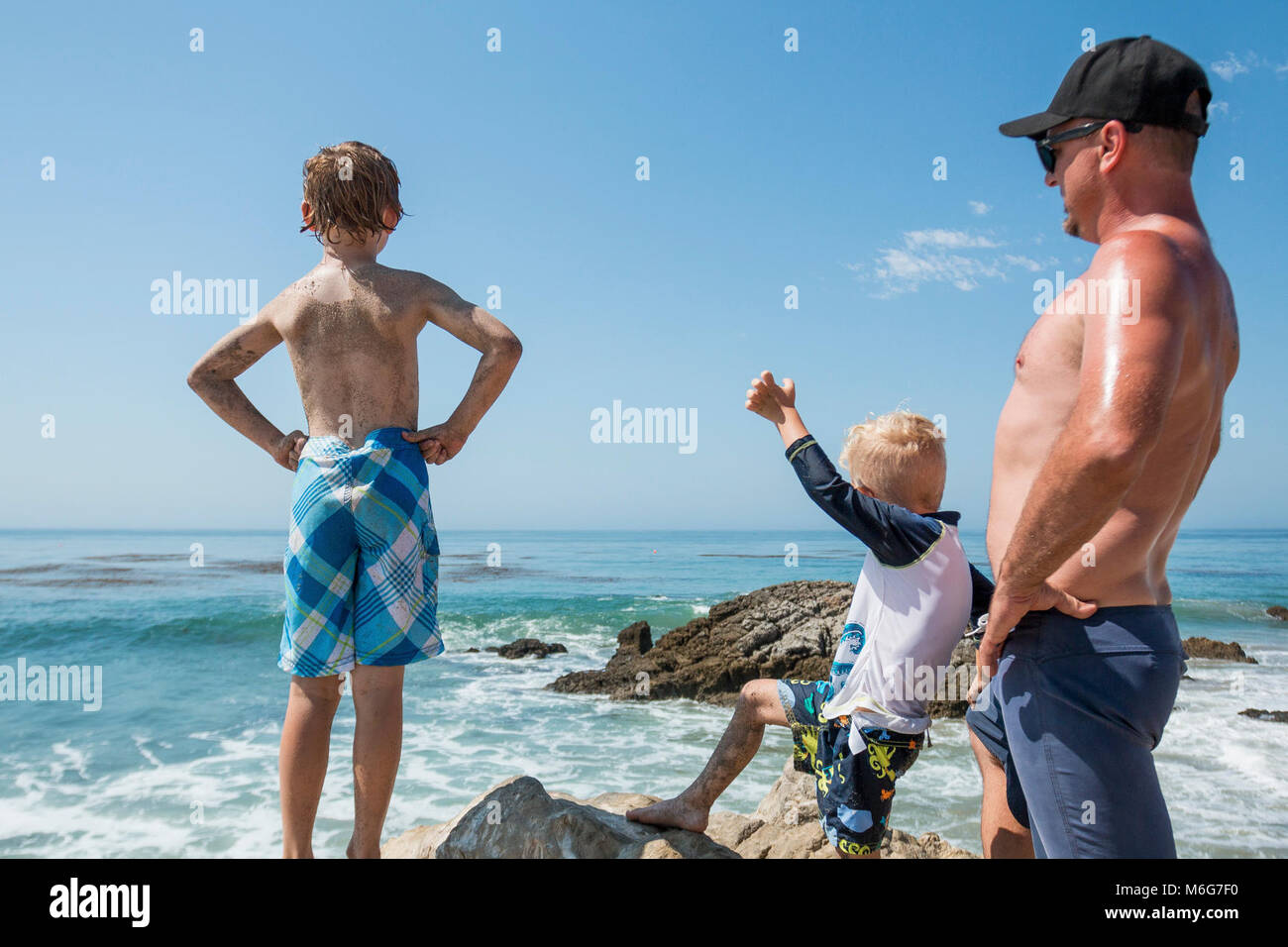 These kids are ready for swimming! Stock Photo - Alamy