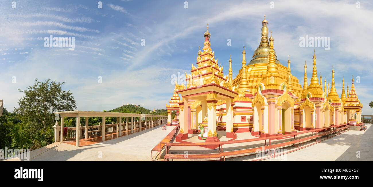 Sagaing: Sagaing Hill: Shin Pin Nan Kain stupa, , Sagaing Region ...
