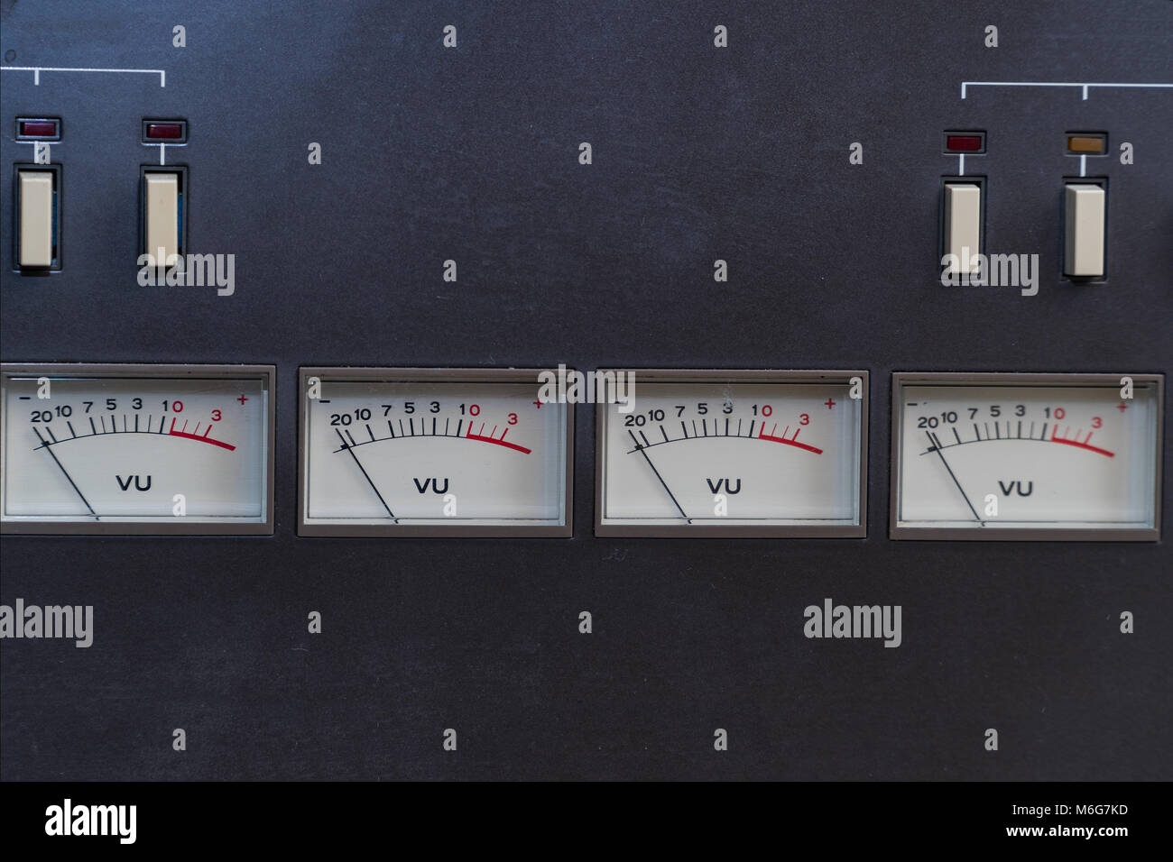 Analog Arrow indicators on the panel Stock Photo - Alamy