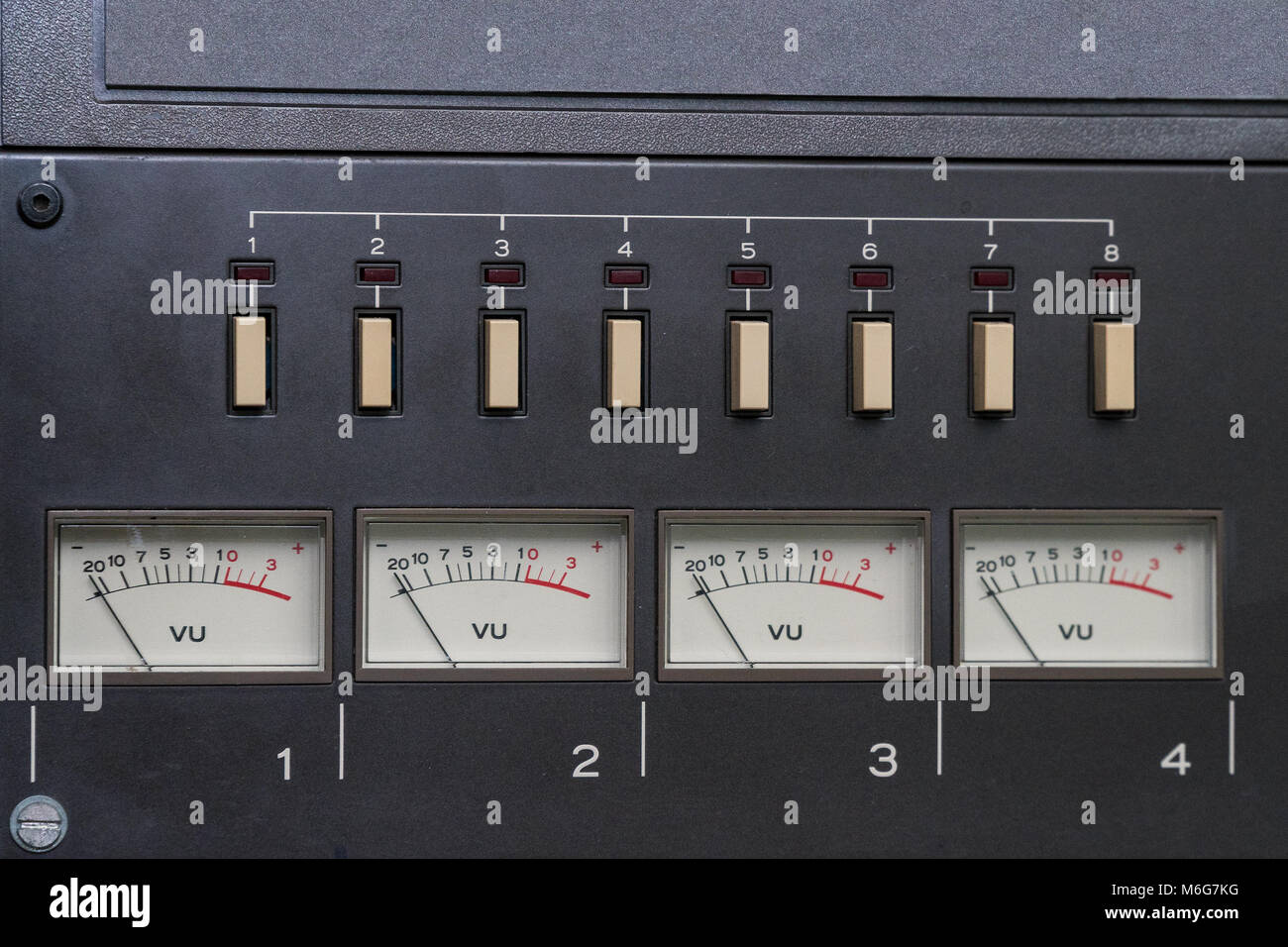 Analog Arrow indicators on the panel Stock Photo - Alamy