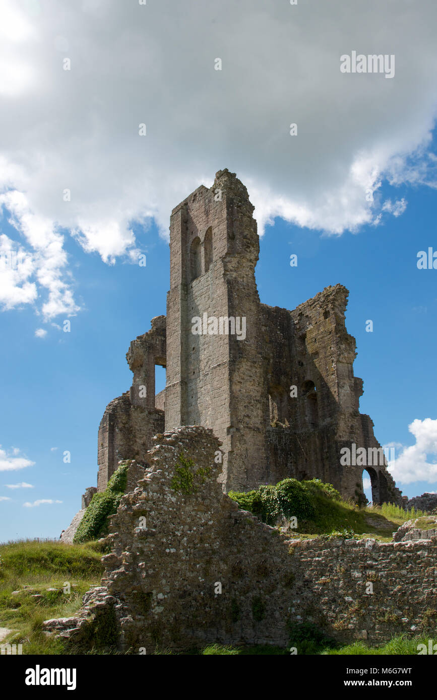 The Ruins of Corfe Castle, Dorset, England Stock Photo - Alamy
