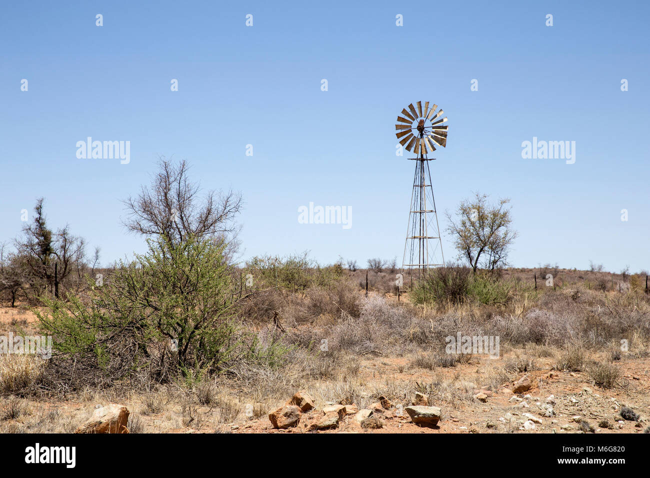 Water pump windmill in Namibia Stock Photo - Alamy