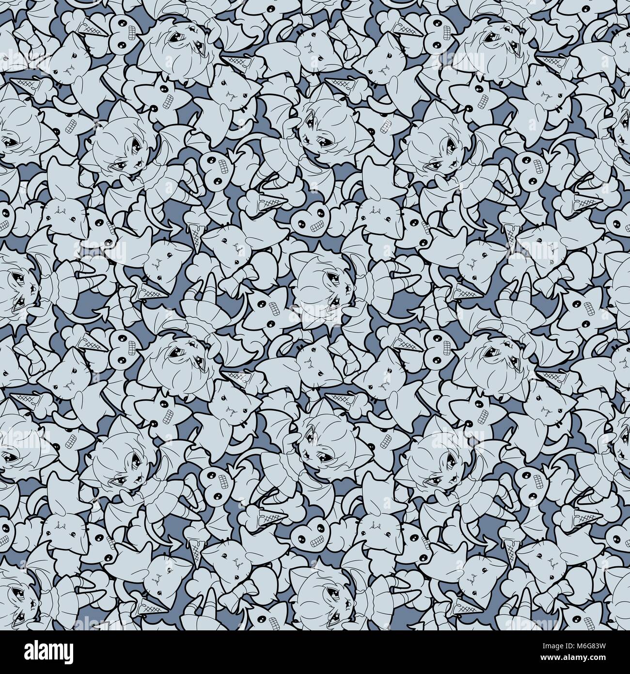 Graffiti manga Stock Vector Images - Alamy