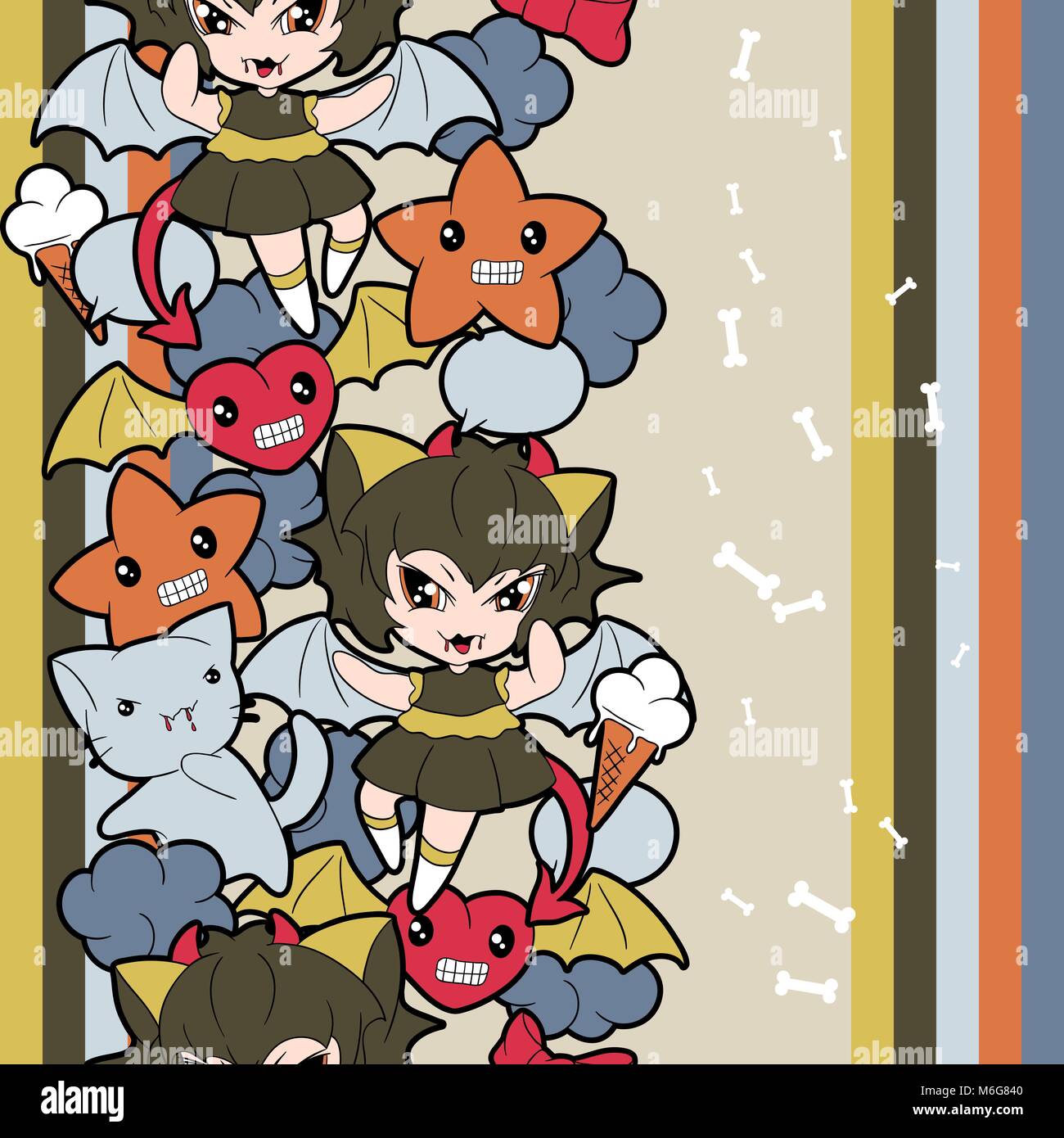 Graffiti manga Stock Vector Images - Alamy