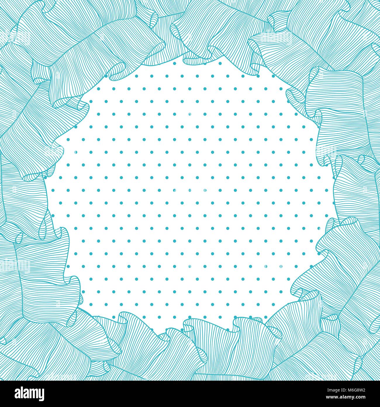 Lace and frills hand drawn vector background Stock Vector Image & Art ...