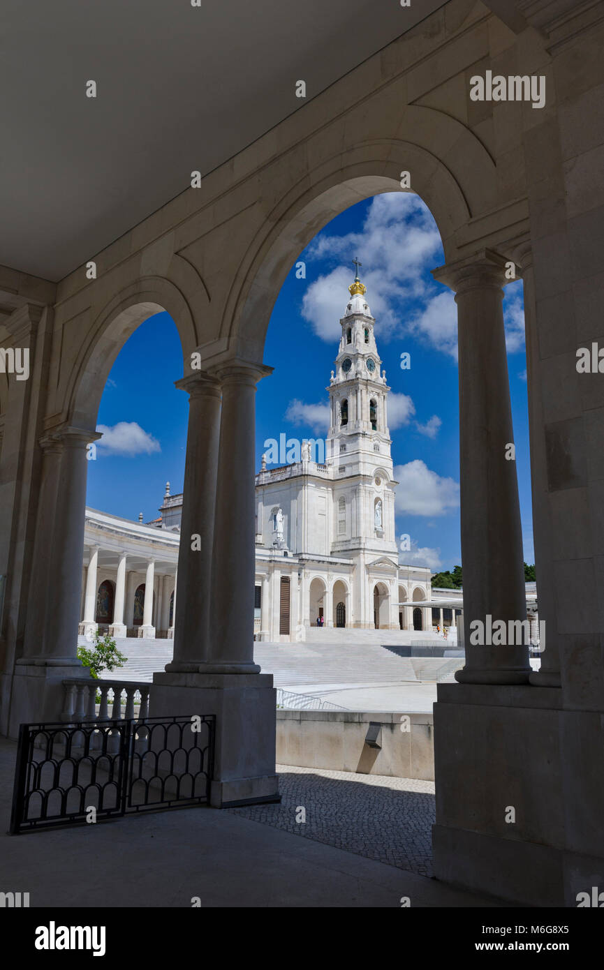 The main church at the Sanctuary of Fátima, also known as Sanctuary of ...