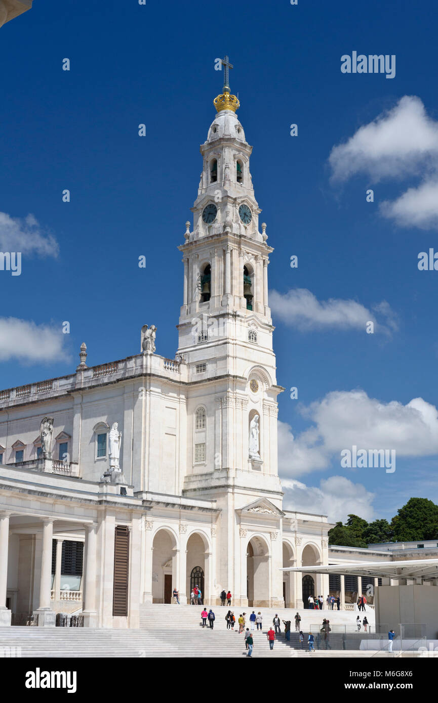 The main church at the Sanctuary of Fátima, also known as Sanctuary of ...