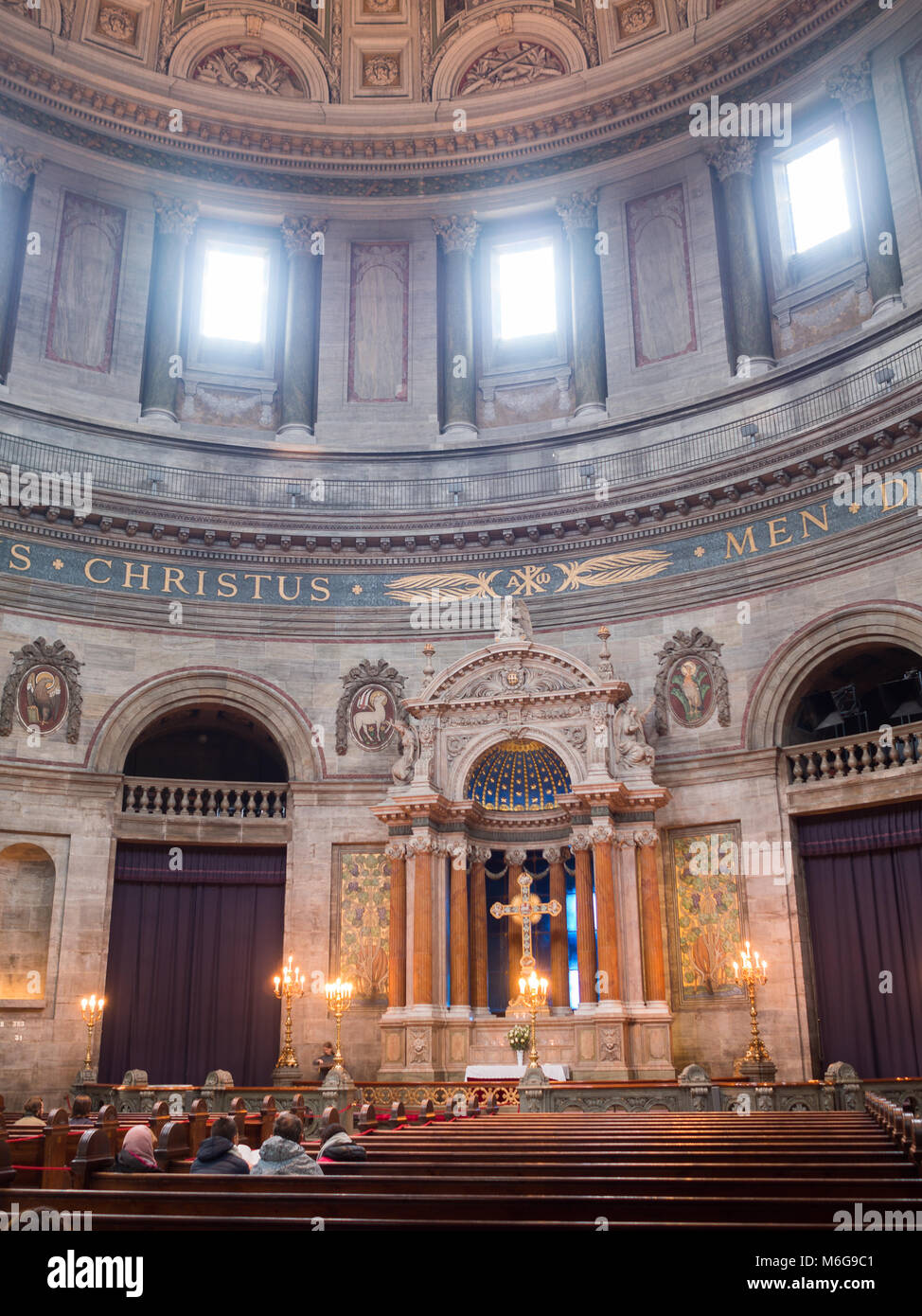 Interior of the Marble Church Stock Photo - Alamy