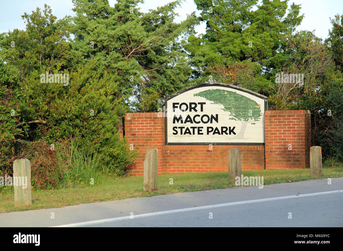 Fort Macon State Park on the Atlantic Coast of North Carolina Stock ...