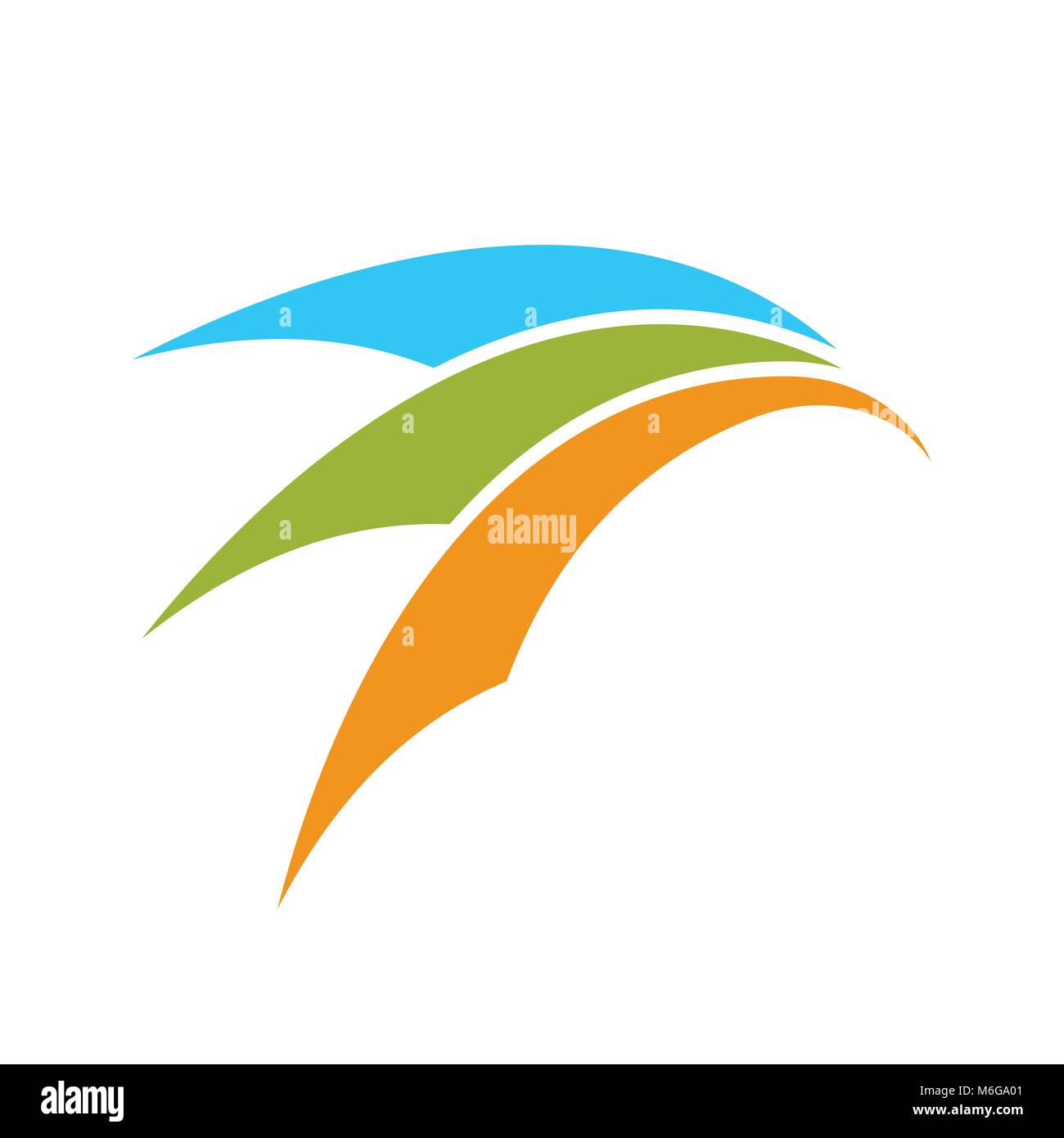 Abstract Arch Movement Vector Symbol Graphic Logo Design Stock Vector ...