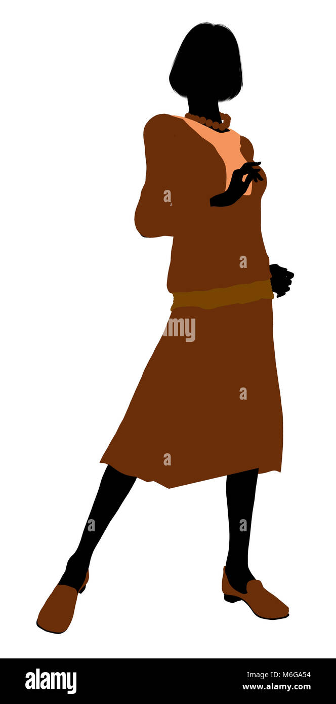 Conservative female illustration silhouette on a white background Stock ...