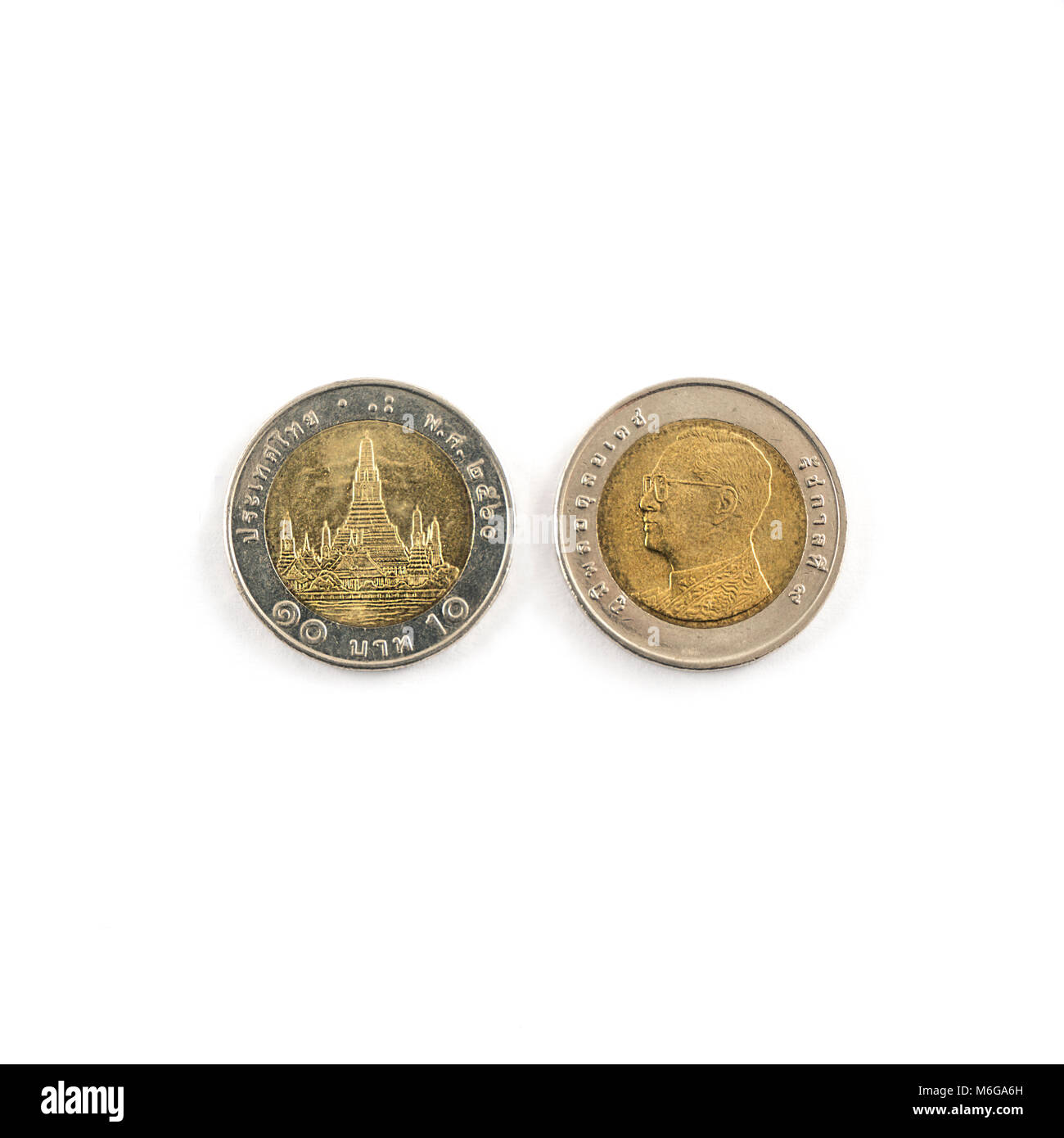 Gold coin baht sign Cut Out Stock Images & Pictures - Alamy