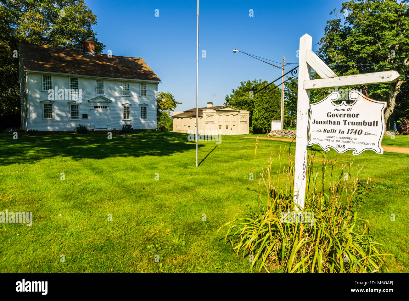 Governor Jonathan Trumbull House Lebanon, Connecticut, USA Stock Photo ...
