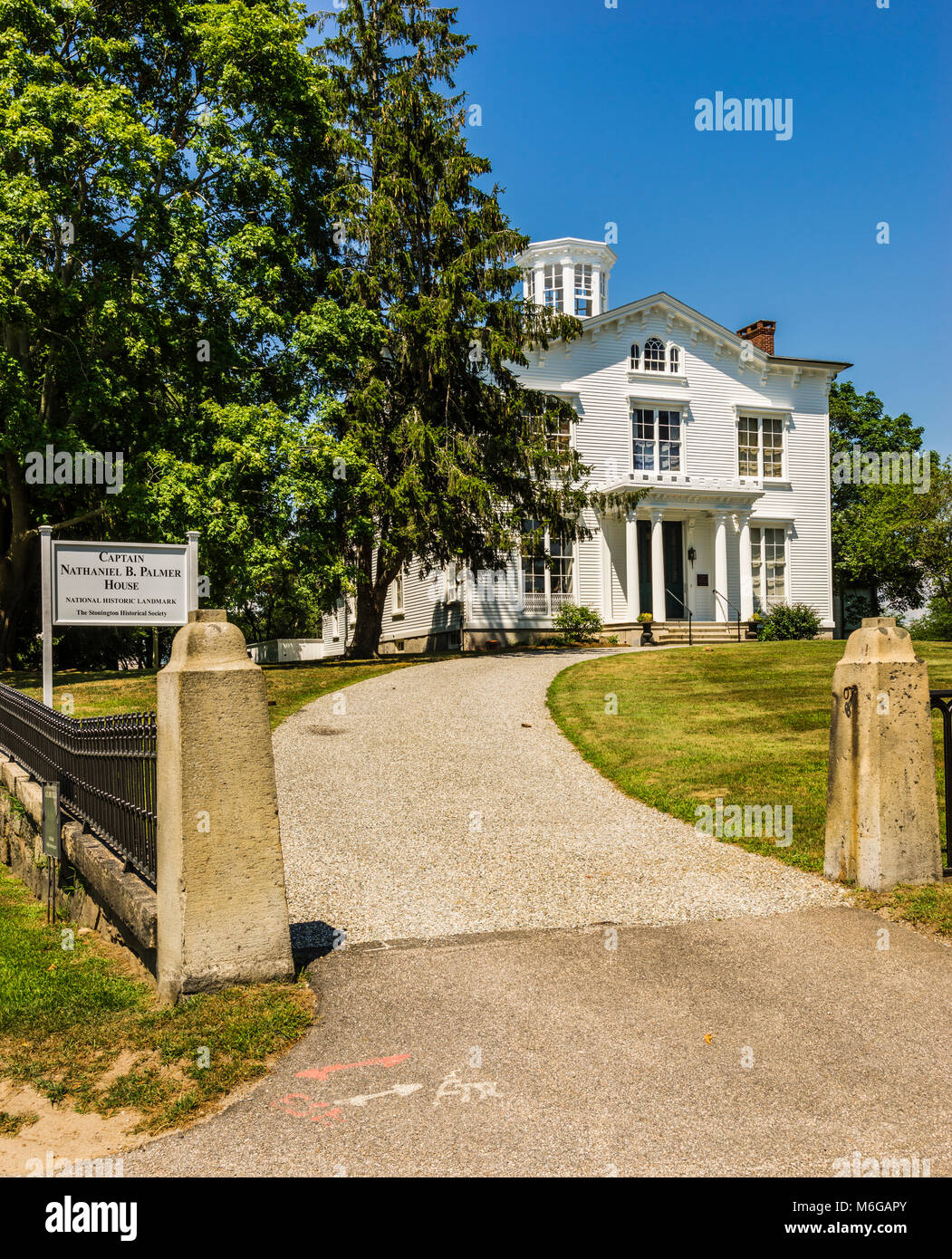 Capt. Nathaniel B. Palmer House Stonington, Connecticut, USA Stock ...