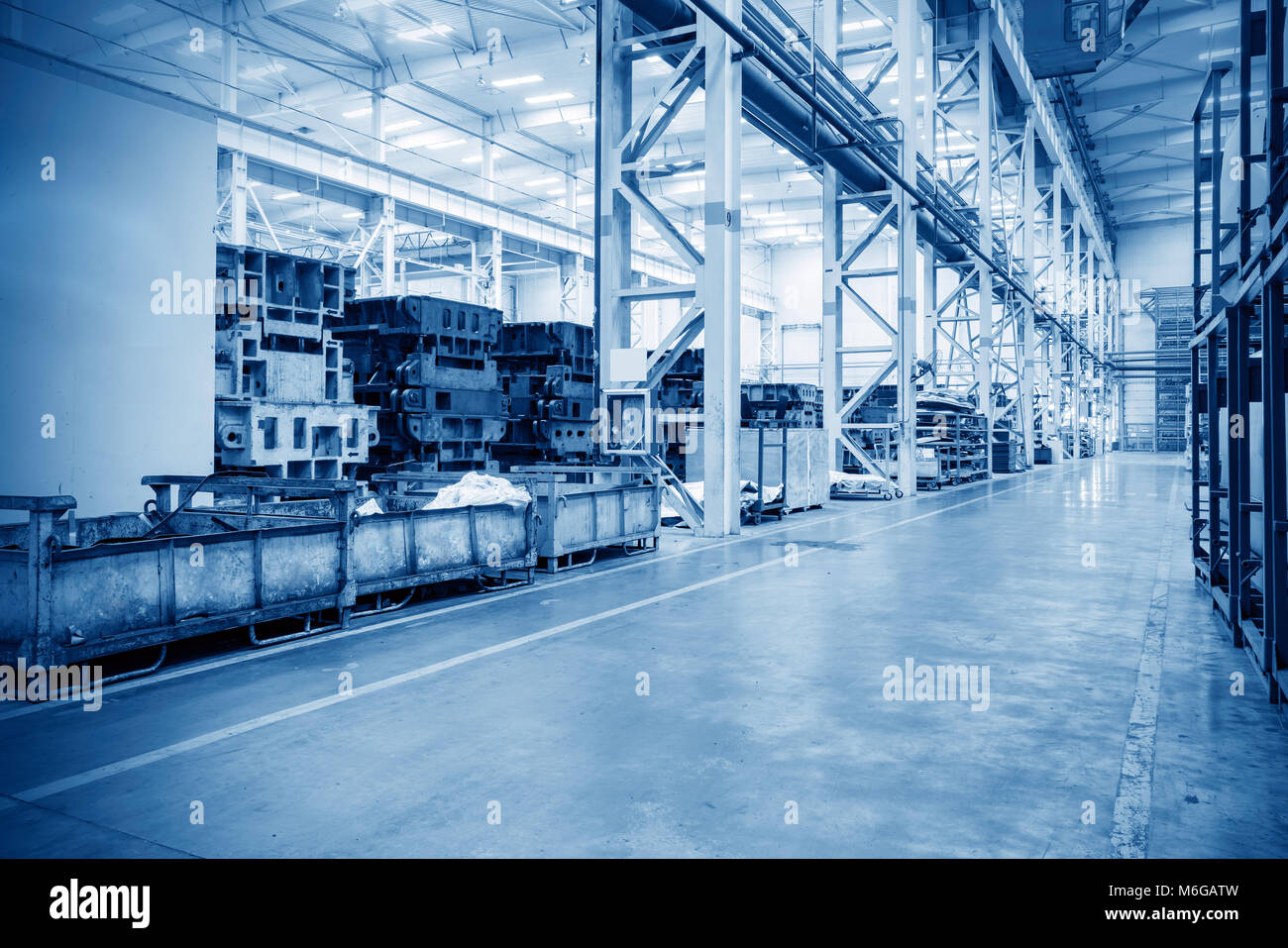 Production line of automobile industry production workshop Stock Photo ...