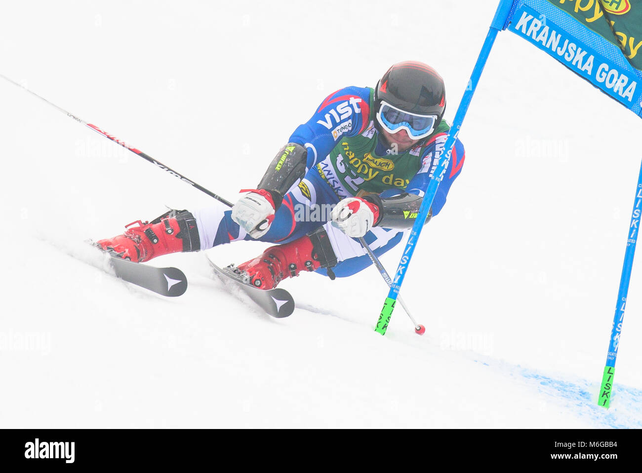 Ivan Kuznetsov of Russia competes during the Giant Slalom race at the ...