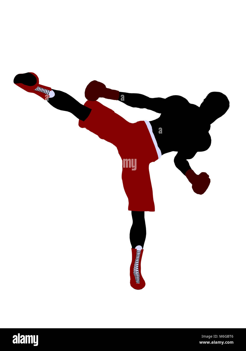 The Silhouette Of A Boxer High Resolution Stock Photography and Images ...