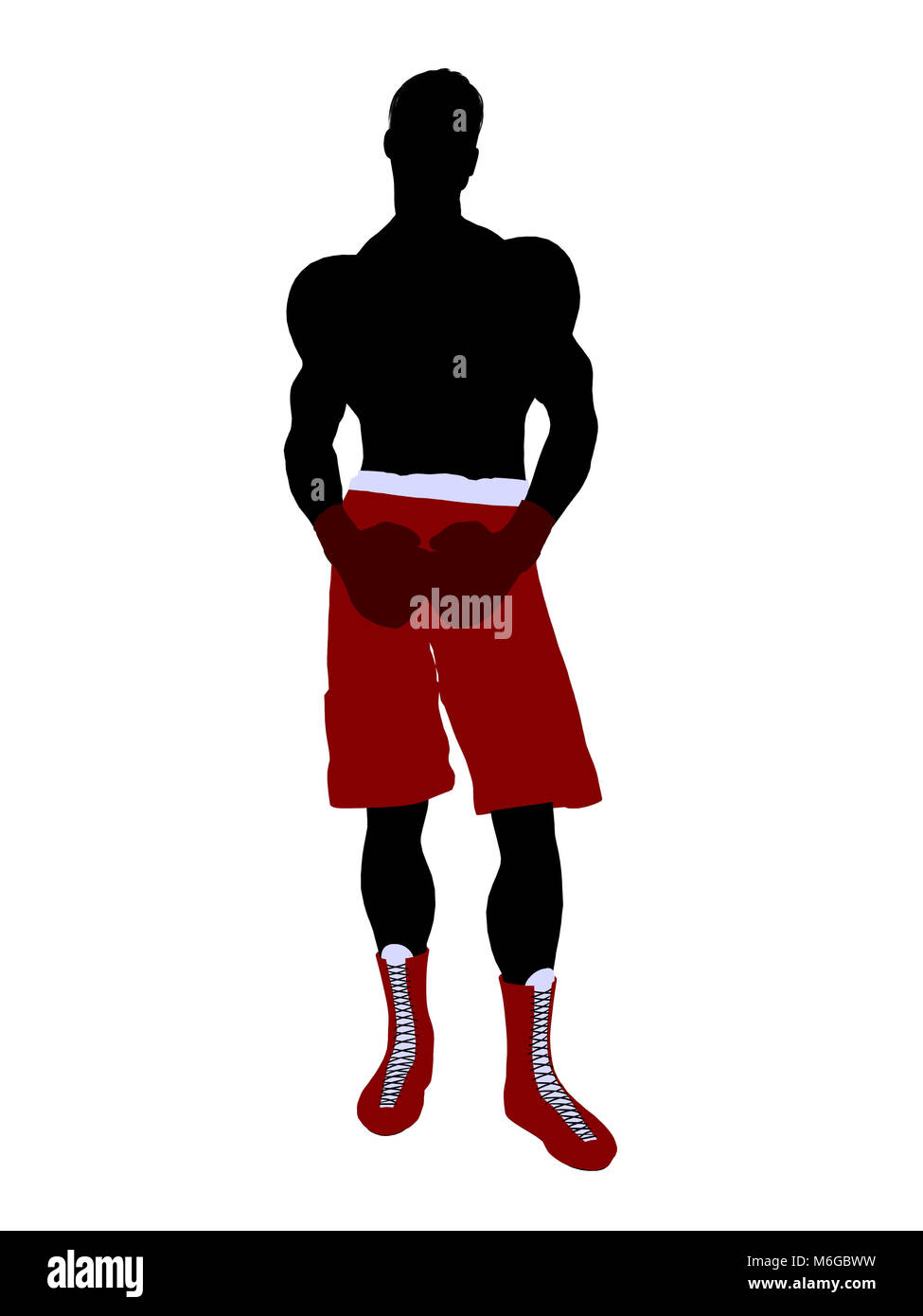 The Silhouette Of A Boxer High Resolution Stock Photography and Images ...