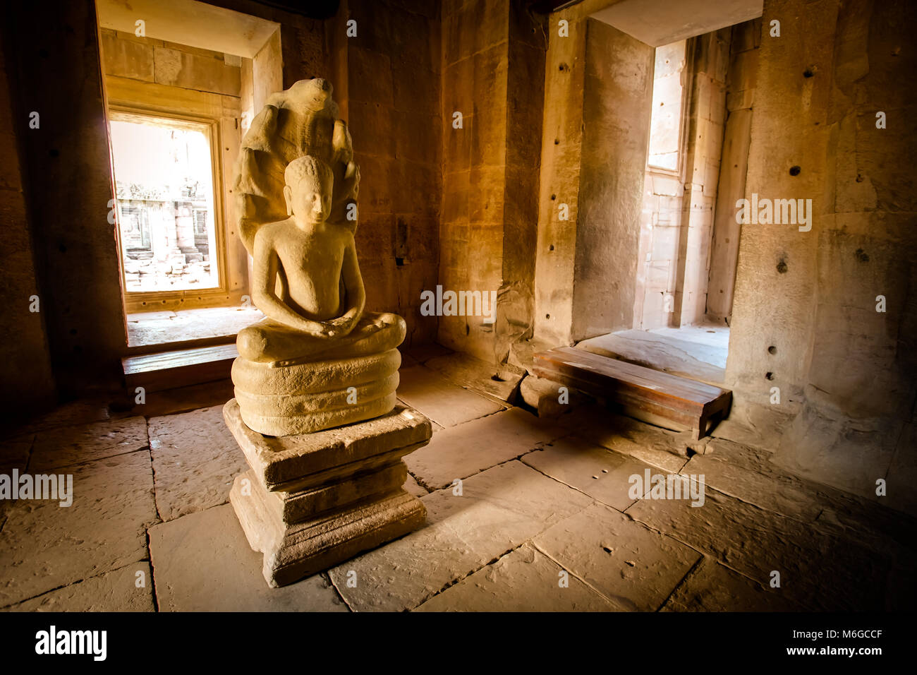 Graven image Brahmin in The world heritage Prasat Hin Phimai Nakhon ...