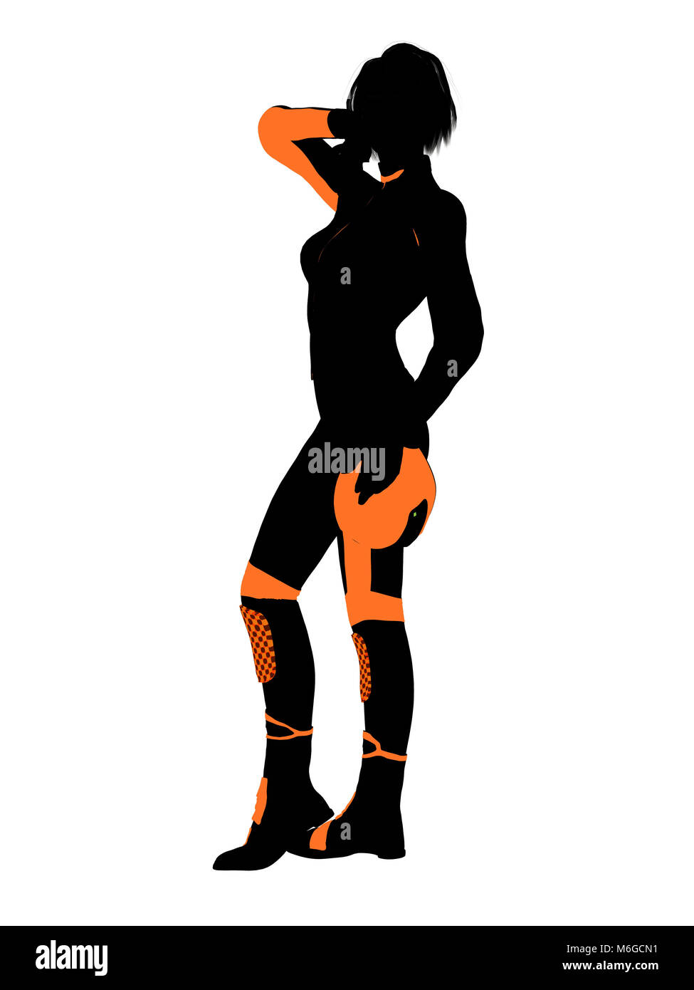 Woman Motorcycle Silhouette High Resolution Stock Photography and ...